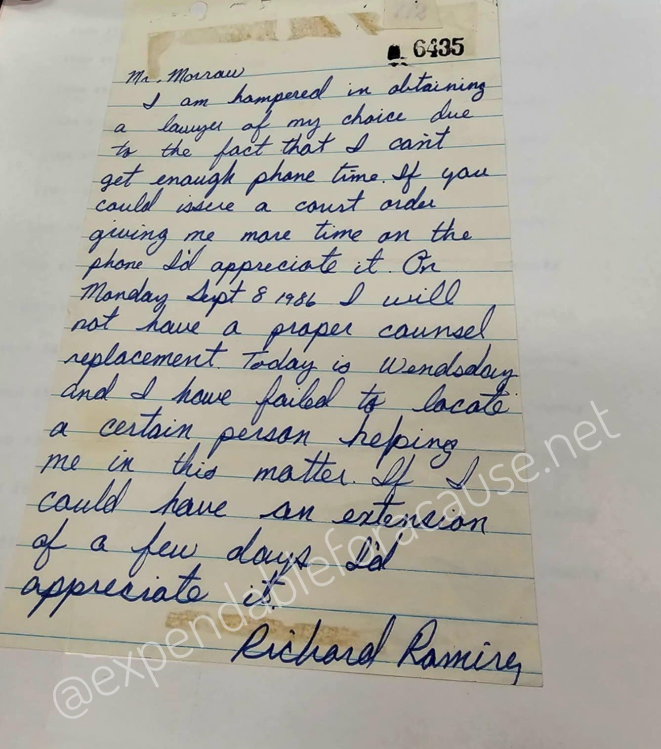 Expendable For A Cause. – The Railroading Of Richard Ramírez